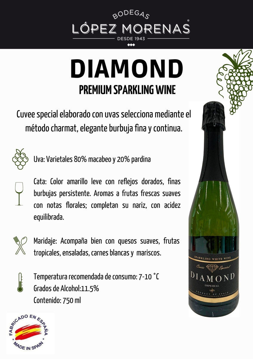 DIAMOND CUVEE ESPECIAL WHITE WINE SPARKLING – Vinos y Licores HN